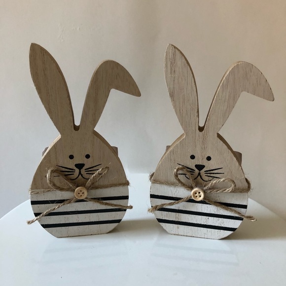 Hobby Lobby | Holiday | Hobby Lobby Wooden Neutral Easter Bunny Decor ...